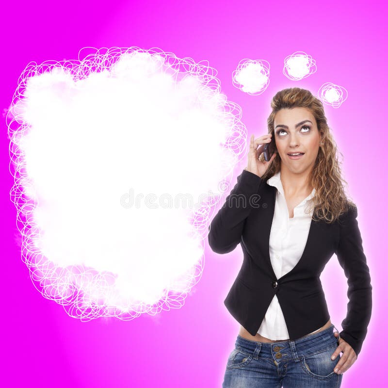 Woman with Active Expressions Stock Photo - Image of expression ...