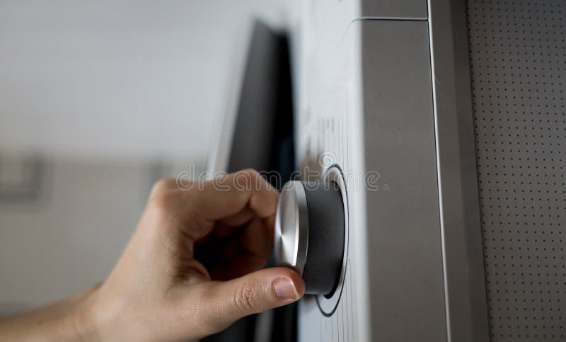 Woman Adjusting a Washing Machine Stock Image - Image of inside ...