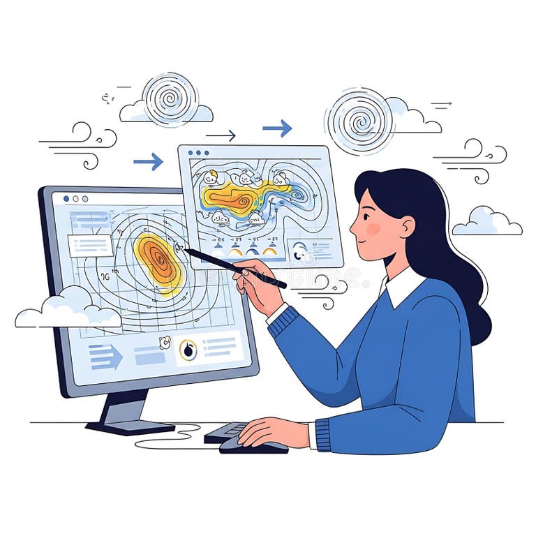 Complex Weather Patterns Stock Illustrations – 867 Complex Weather ...