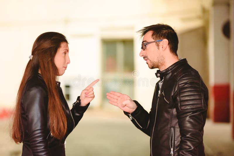 Woman and man arguing stock photo. Image of person, people - 168231992