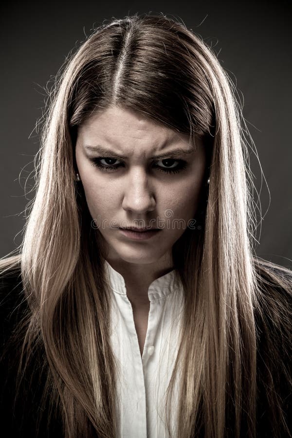 Elegant Woman With Long Curly Hair Stock Photo - Image of fashion, face ...