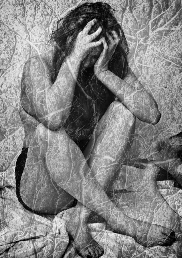 Anguish woman stock photo. Image of expressive, nervous - 7256884