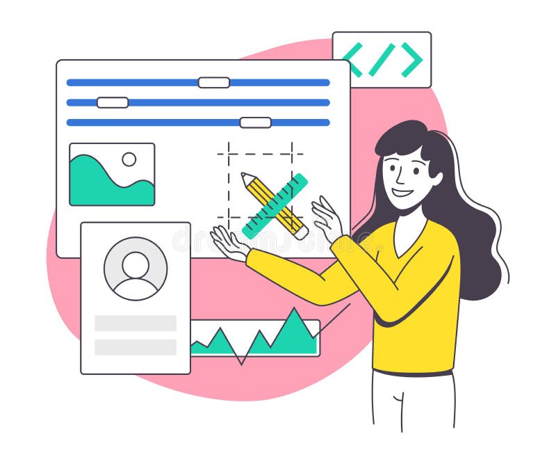 Woman App Dev Professional Developing Software Application For Mobile