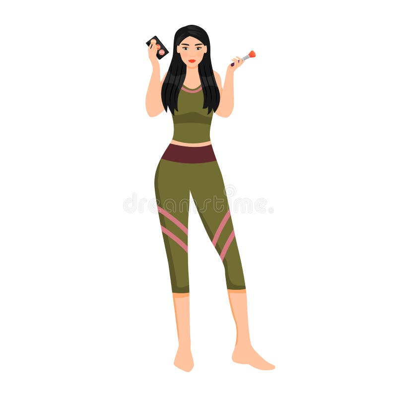 Girl Applying Sunscreen Lotion On Arms 2d Vector Isolated Illustration