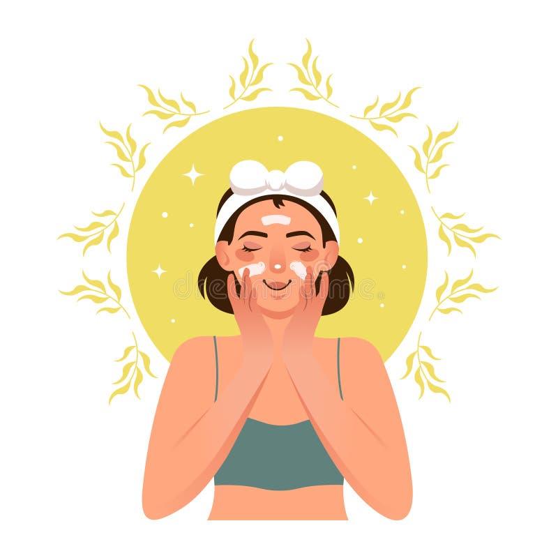 Applying Sunscreen Stock Illustrations 455 Applying Sunscreen Stock