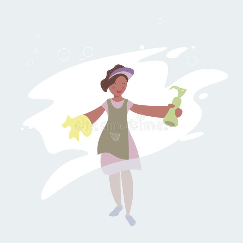 Master of Cleanliness Cleaner, Vector File Stock Vector - Illustration ...