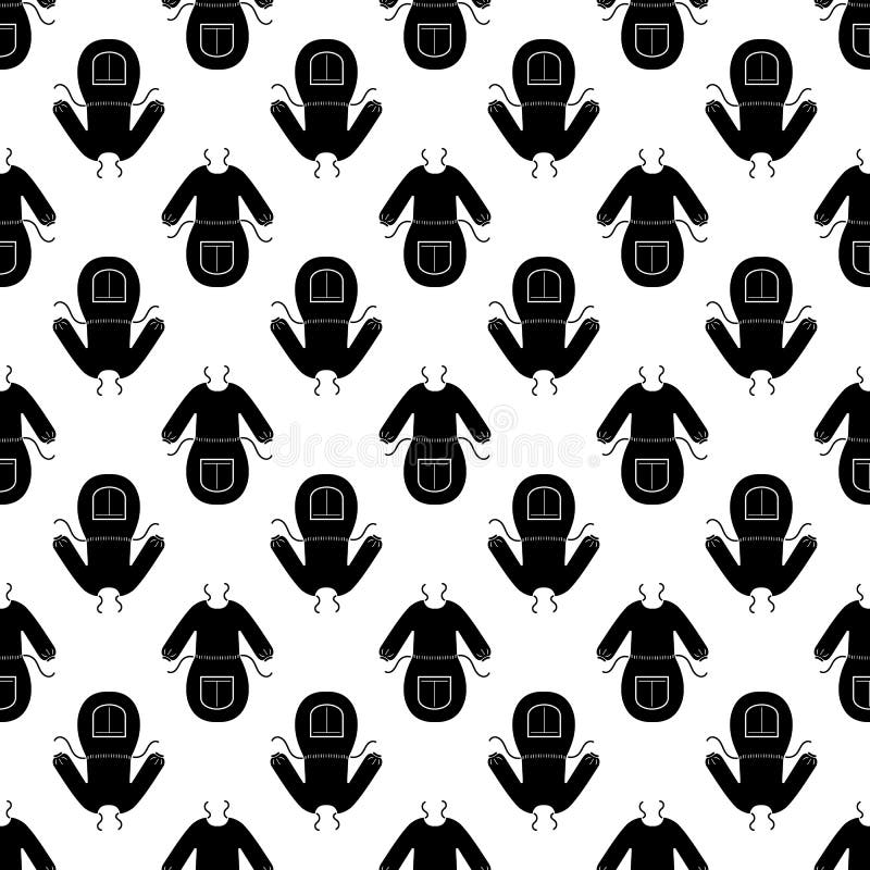 Woman Apron Pattern Seamless Vector Stock Vector - Illustration of ...