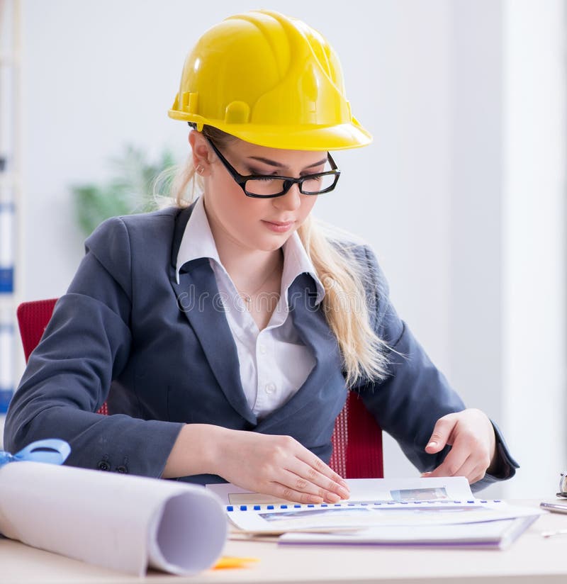 Woman Architect Working on the Project Stock Image - Image of learning ... Woman Architect Working on the Project Stock Image - Image of learning ...