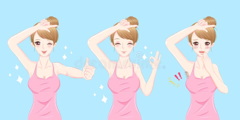Woman armpit removal stock vector. Illustration of body - 92693799