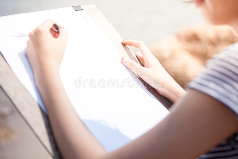 Making sketches stock photo. Image of inspiration, paper - 44451790