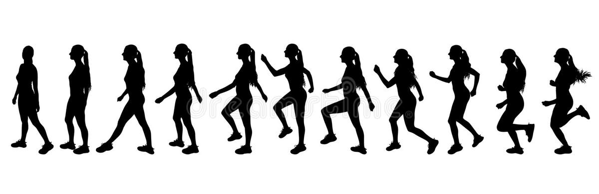 Athlete Running Sequence Stock Illustrations – 128 Athlete Running ...