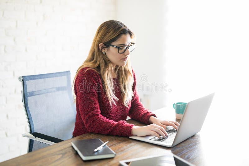 Author writing a new book stock photo. Image of laptop - 117750184