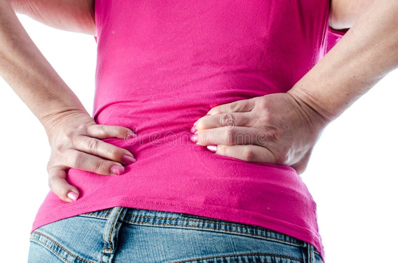 Woman with back pain stock photo. Image of pain, girl - 50213030