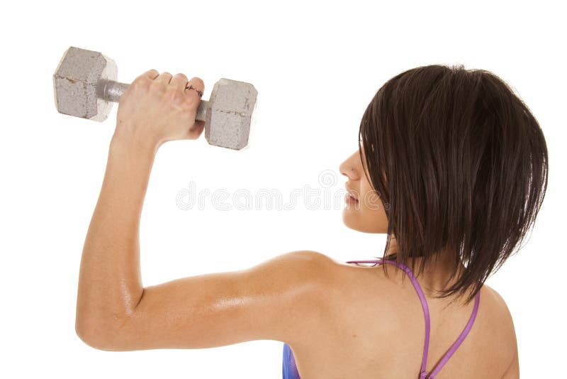 Woman back flex strong stock image. Image of isolated - 27330515