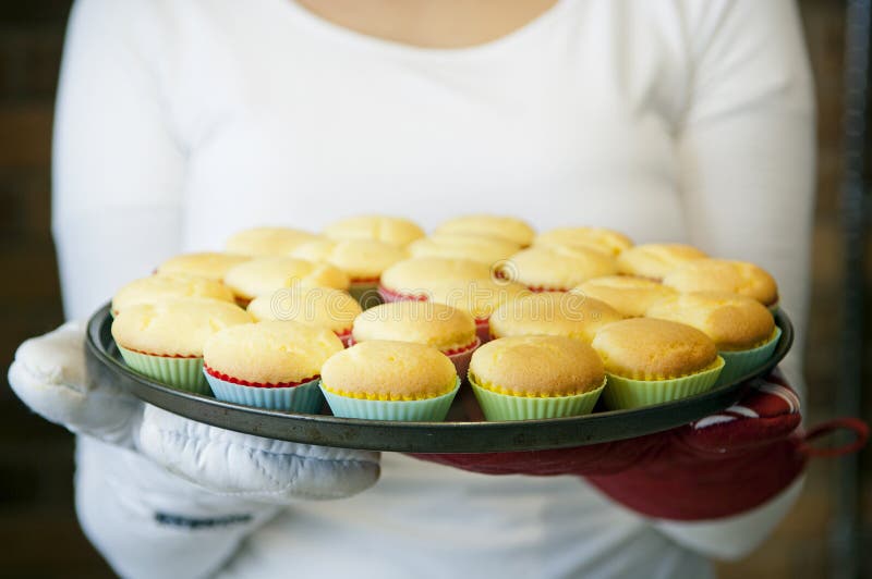 Homemade muffins stock image. Image of muffin, woman - 18941653