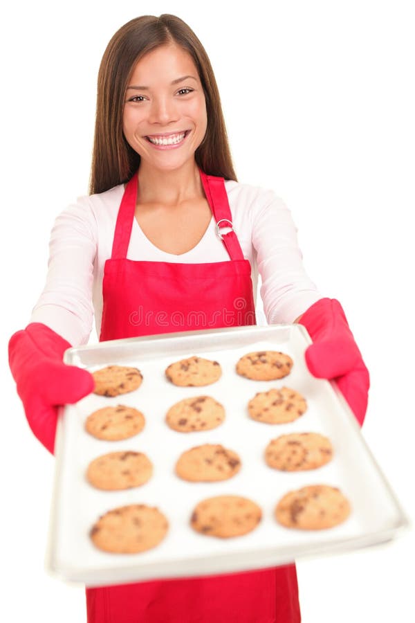 Cookie woman stock photo. Image of delicious, eating - 15829274
