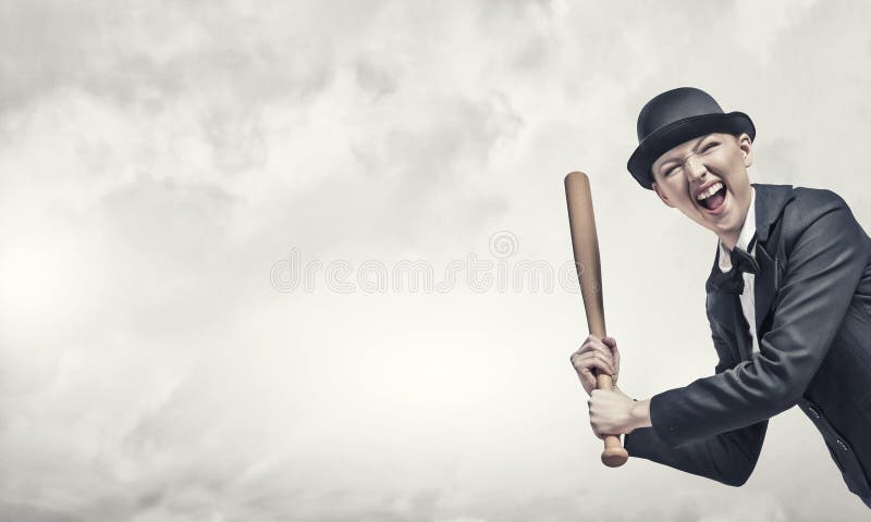 371 Angry Woman Baseball Bat Stock Photos - Free & Royalty-Free Stock ...