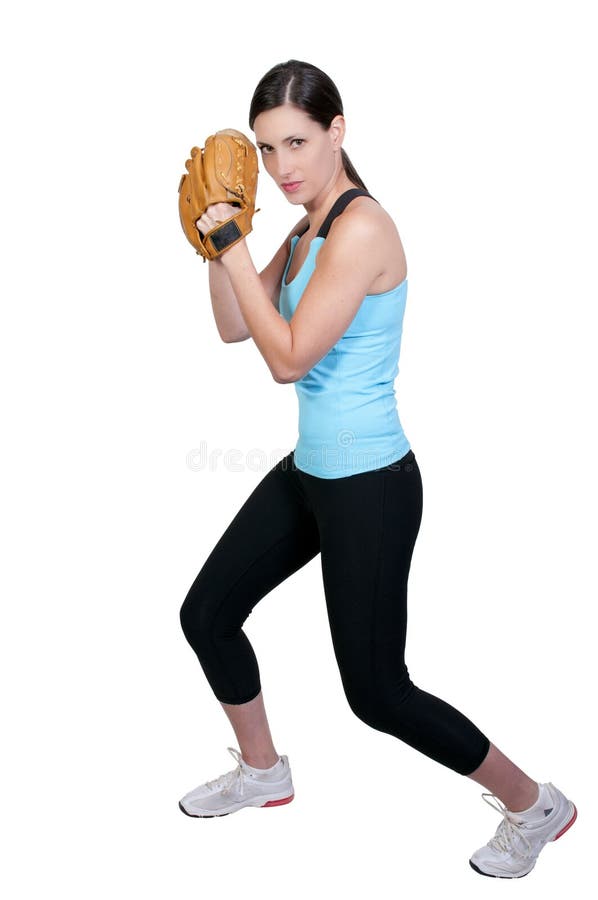 Woman Baseball Player stock photo. Image of athletic - 19114492