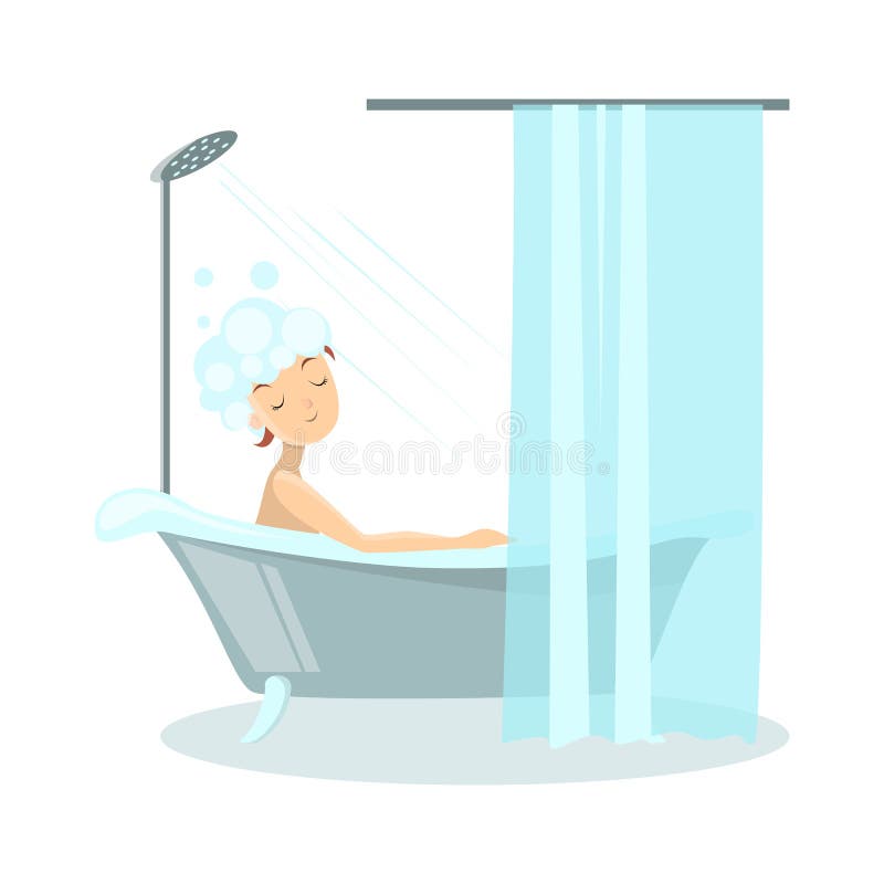 Bath Hair Stock Illustrations – 24,766 Bath Hair Stock Illustrations ...