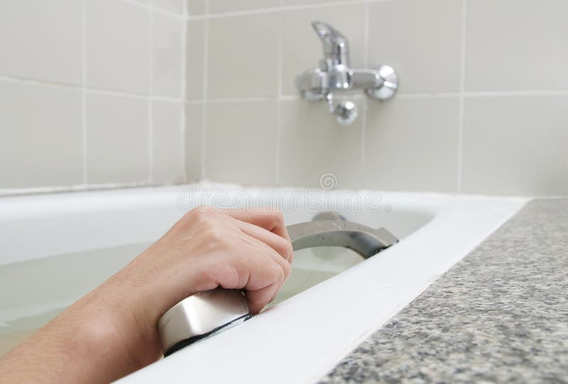 Woman in the bathroom stock photo. Image of bathroom - 31137874
