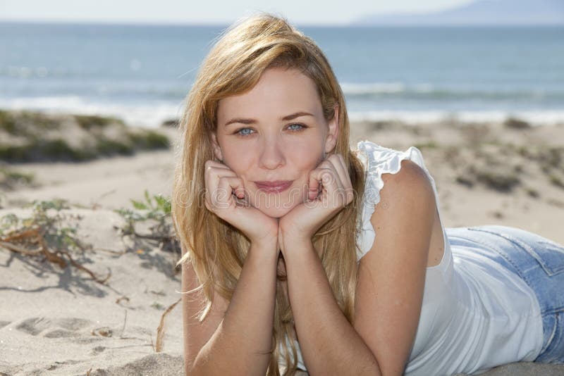 Woman beach stock photo. Image of glasses, holiday, beautiful - 39366704