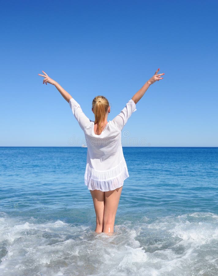 Woman on a beach stock photo. Image of girl, healthy - 31815724