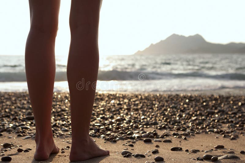 Woman On The Beach - Legs Picture. Image: 17398083