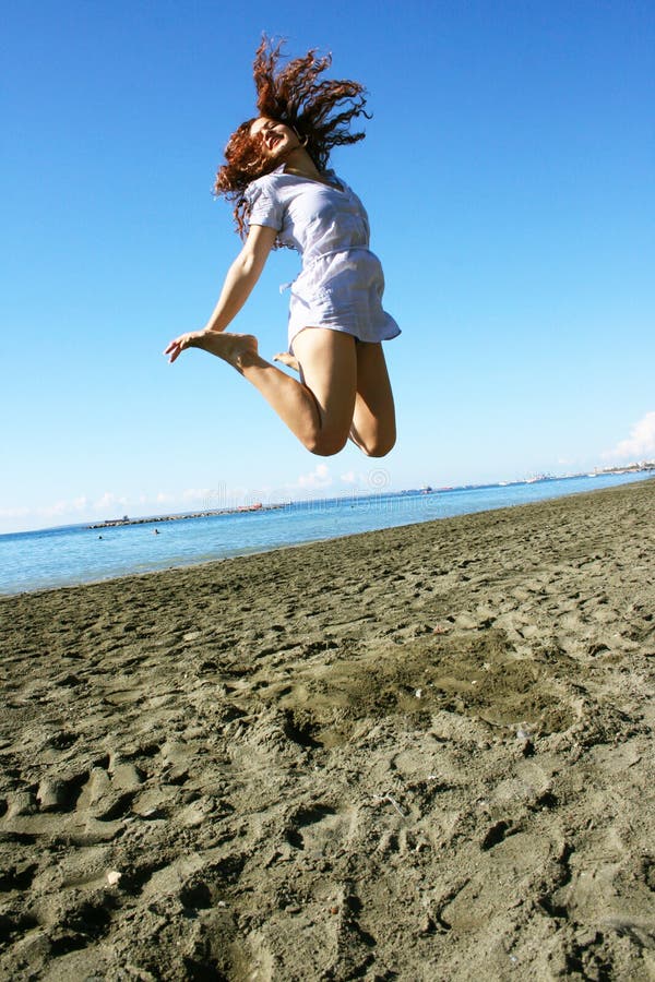 Woman on beach stock image. Image of outdoor, beach, life - 30643215