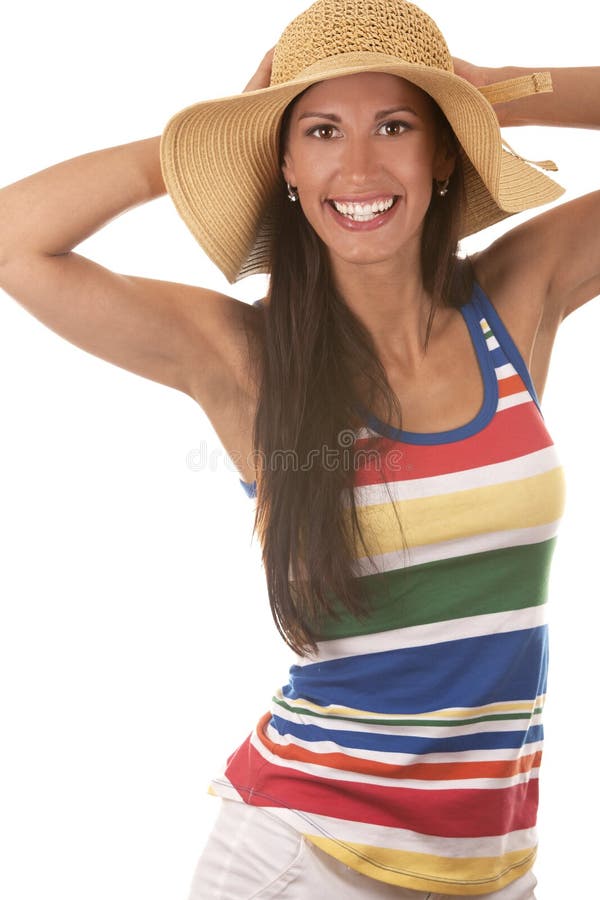 Woman in beach wear stock photo. Image of attractive - 26106918