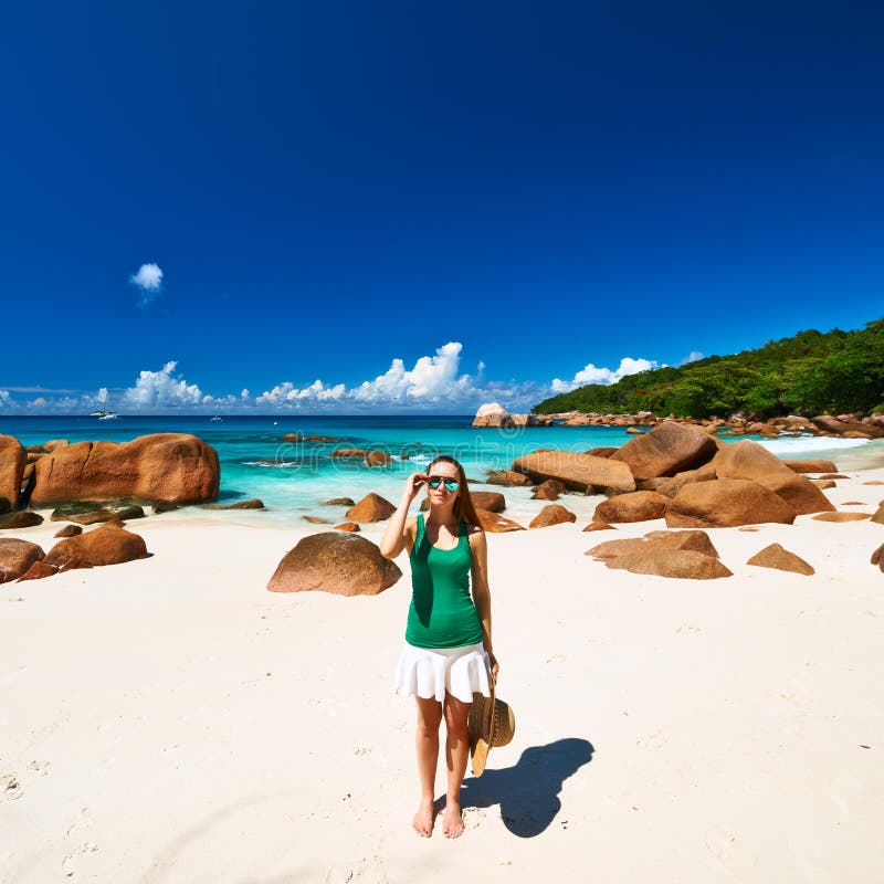 2,142 Woman Beautiful Beach Seychelles Photos - Free & Royalty-Free ...