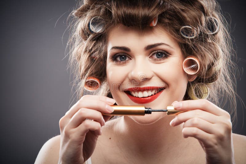 Woman Beauty Style Portrait Stock Image - Image of gray, close: 34628189