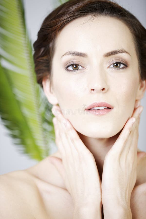 Woman in beauty style pose stock photo. Image of face - 39361218