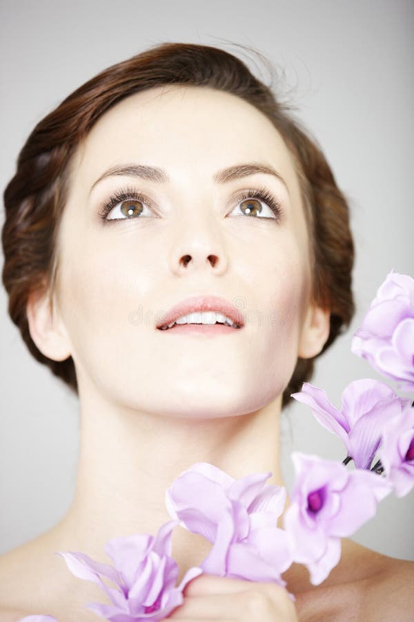 Woman in beauty style pose stock photo. Image of smiling - 39361256