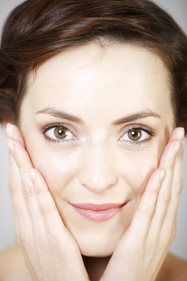 Woman in beauty style pose stock image. Image of face - 39361257