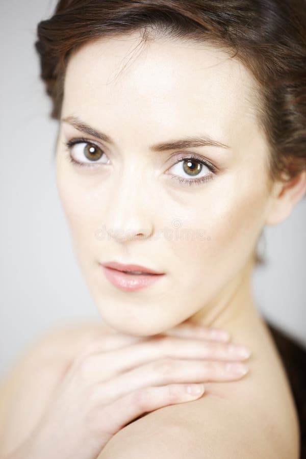 Woman in beauty style pose stock photo. Image of hands - 39361666