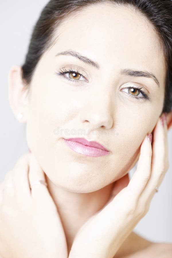 Woman in beauty style pose stock image. Image of smiling - 39399801