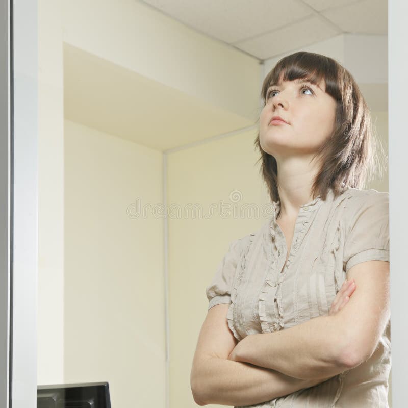Arms behind chair stock image. Image of arms, girl, horizontal - 11721589