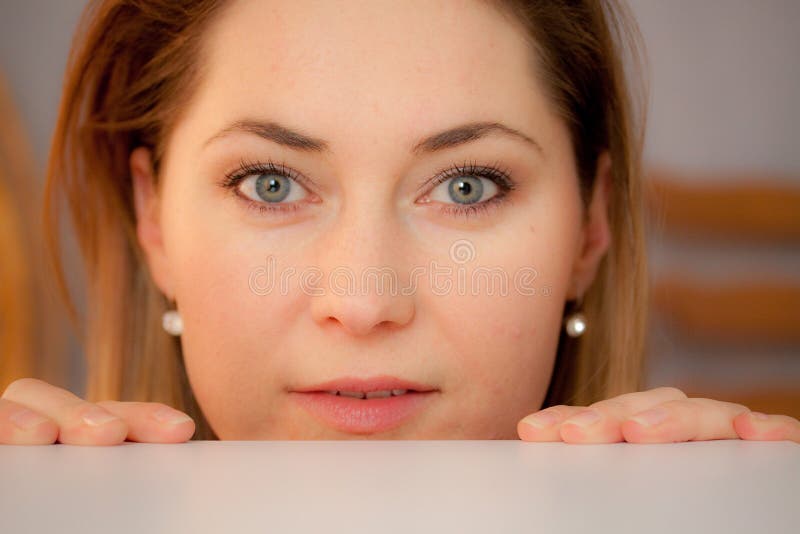 Woman stock photo. Image of female, woman, beauty, watching - 45760606