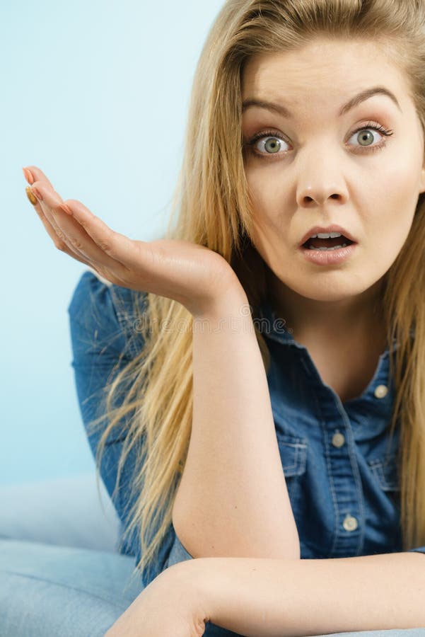 Woman Being Skeptical Questioning Something Stock Photo - Image of ...