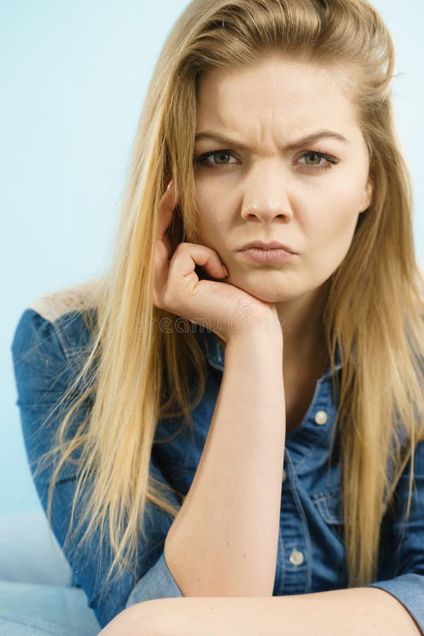 Woman Being Skeptical Questioning Something Stock Photo - Image of ...