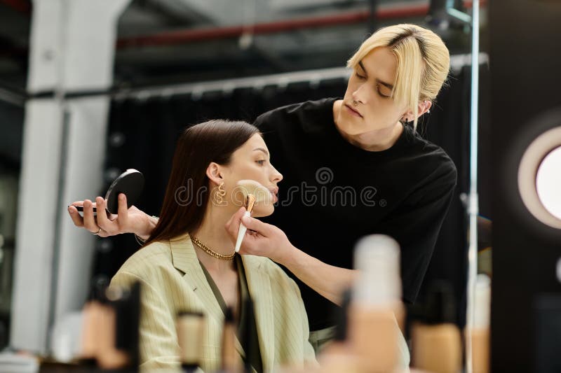 Elegance in Motion: Styling Session with Stock Photo - Image of ...