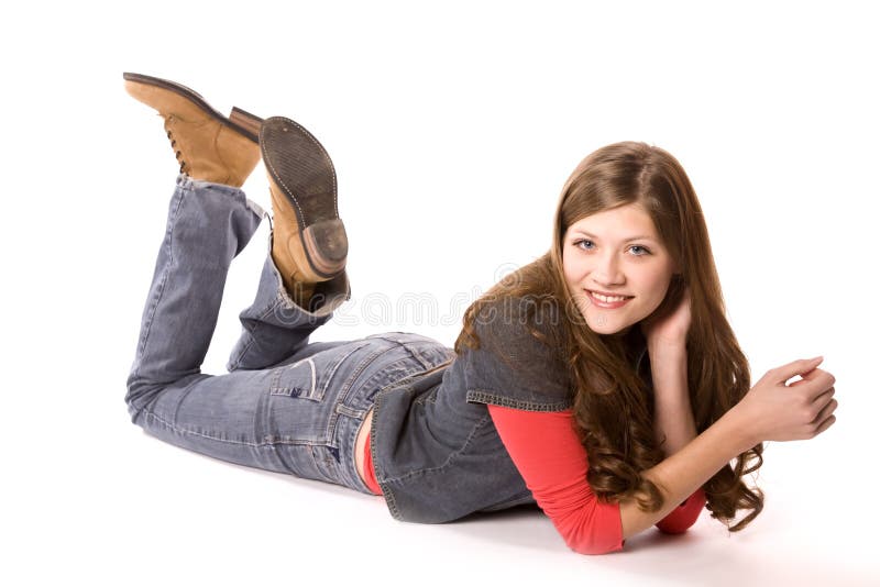 Girl Stomach Feet Up Stock Photos - Free & Royalty-Free Stock Photos ...