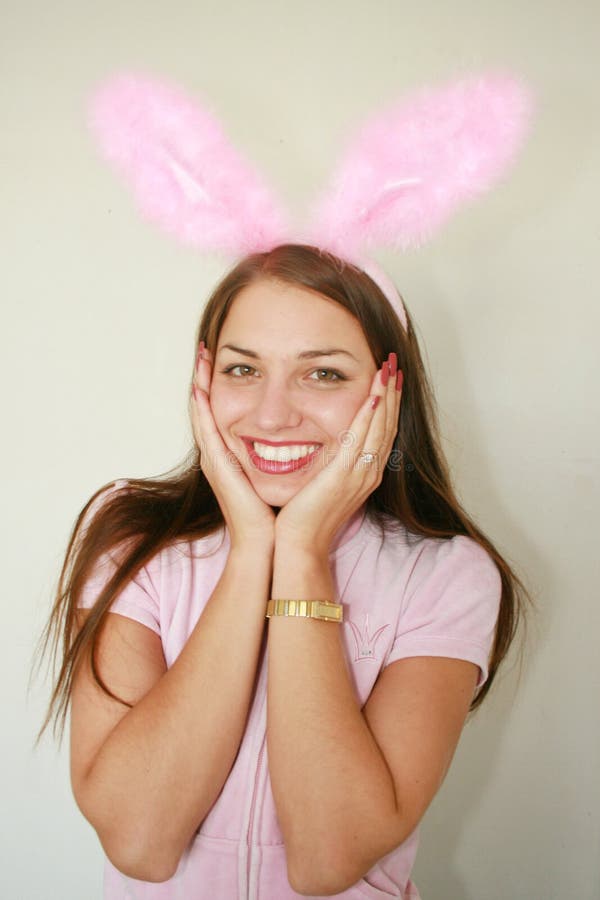 Woman with a big red stock photo. Image of people, woman - 6798510