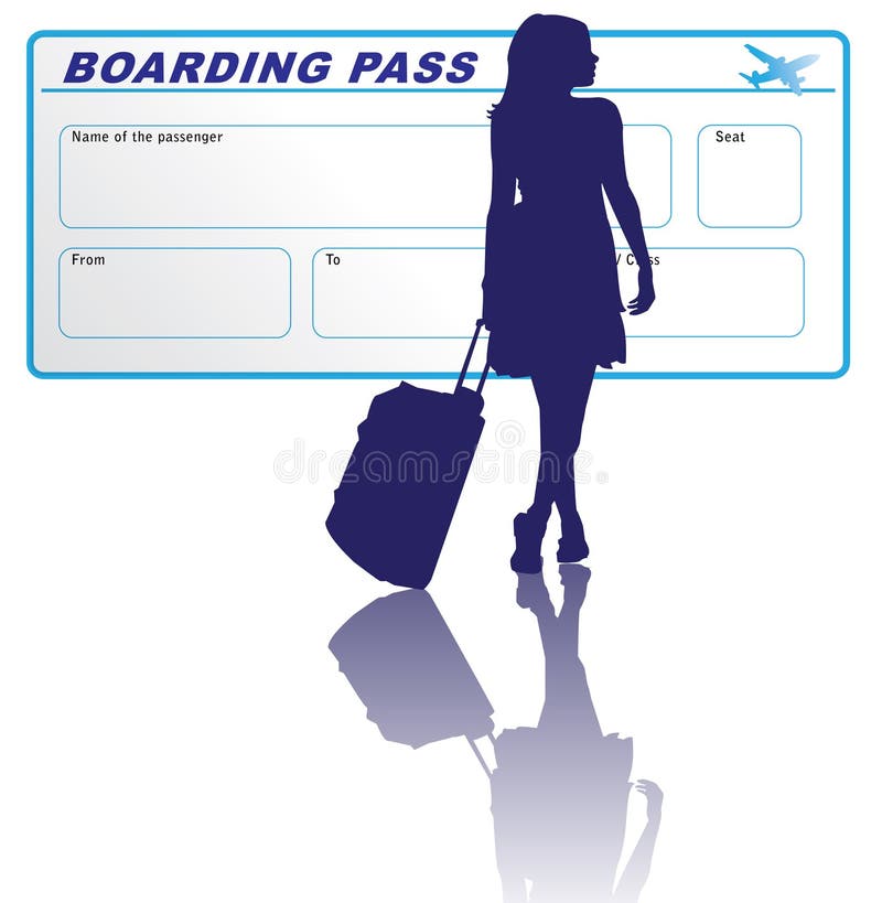 Vector Image of Airline Boarding Pass Ticket Stock Vector ...