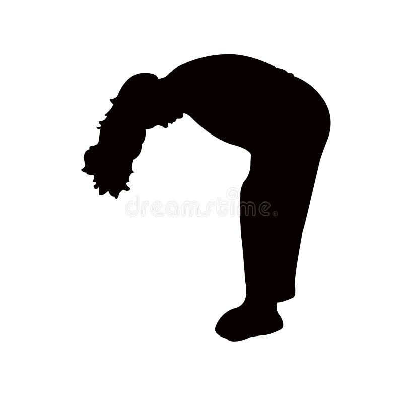 A Woman Body Silhouette Vector Stock Vector - Illustration of fitness ...
