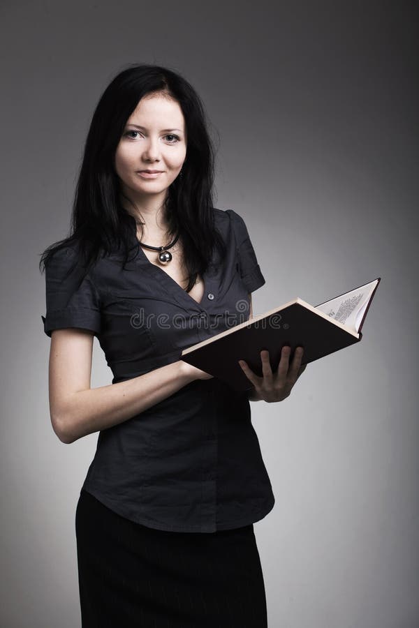 Woman with book stock image. Image of facial, adult, aspirations - 23128301