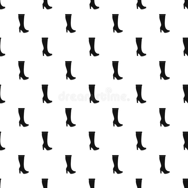 Woman Boots Pattern Seamless Stock Illustration - Illustration of hike ...