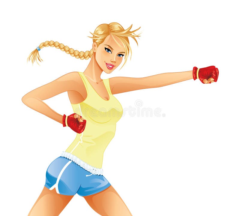 Woman Boxing Stock Illustrations – 5,088 Woman Boxing Stock ...
