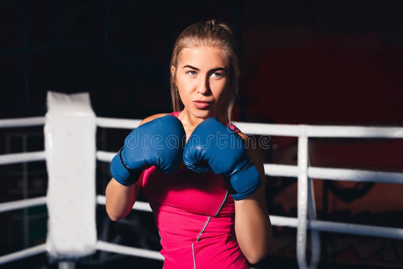 Woman boxing stock photo. Image of confident, fighter - 79646330