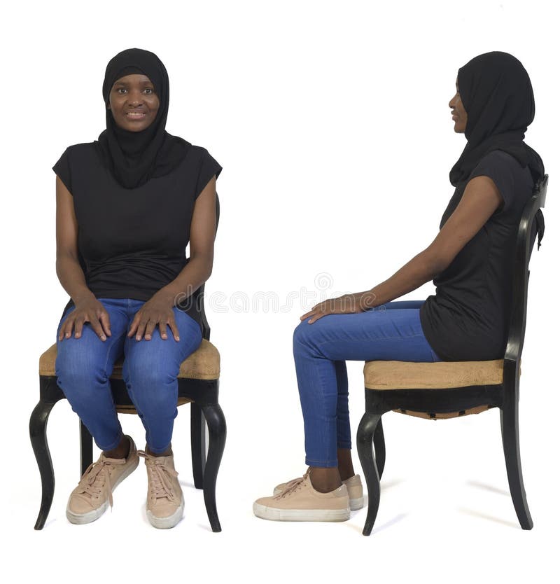Group Same Black Person Sitting Chair Stock Photos - Free & Royalty ...